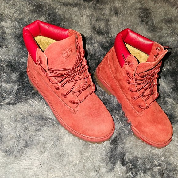 Timberland | Shoes | Limited Edition Ruby Red Timberlands | Poshmark